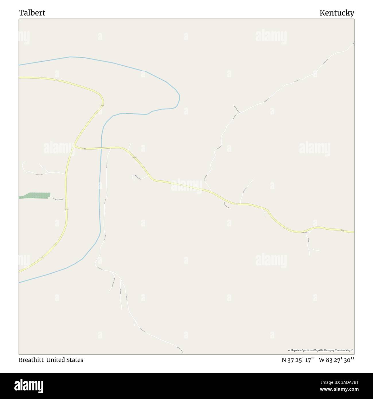 Talbert, Breathitt, United States, Kentucky, N 37 25' 17'', W 83 27' 30 ...