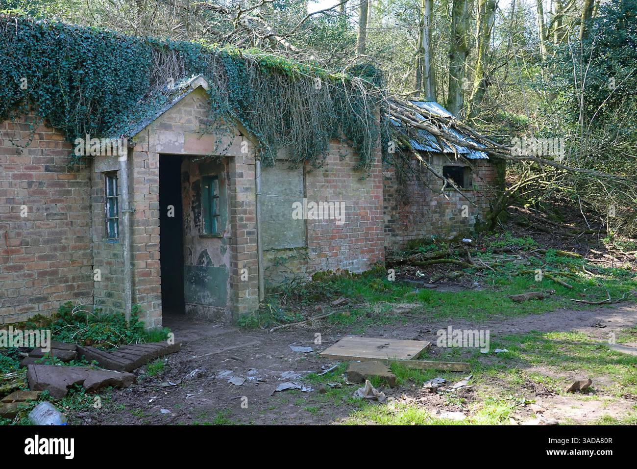 Cliffe Park Hall or Rudyard castle in Staffordshire on Rudyard lake ...