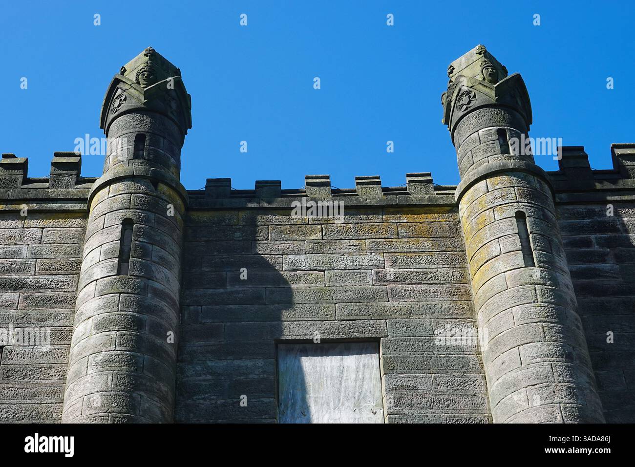 Cliffe Park Hall or Rudyard castle in Staffordshire on Rudyard lake ...