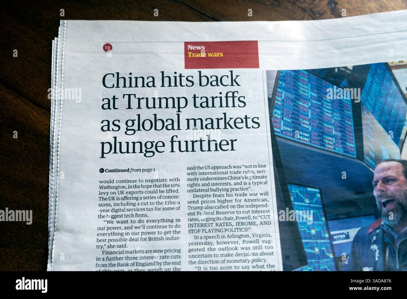 'China hits back at Trump tariffs as global markets plunge further ...