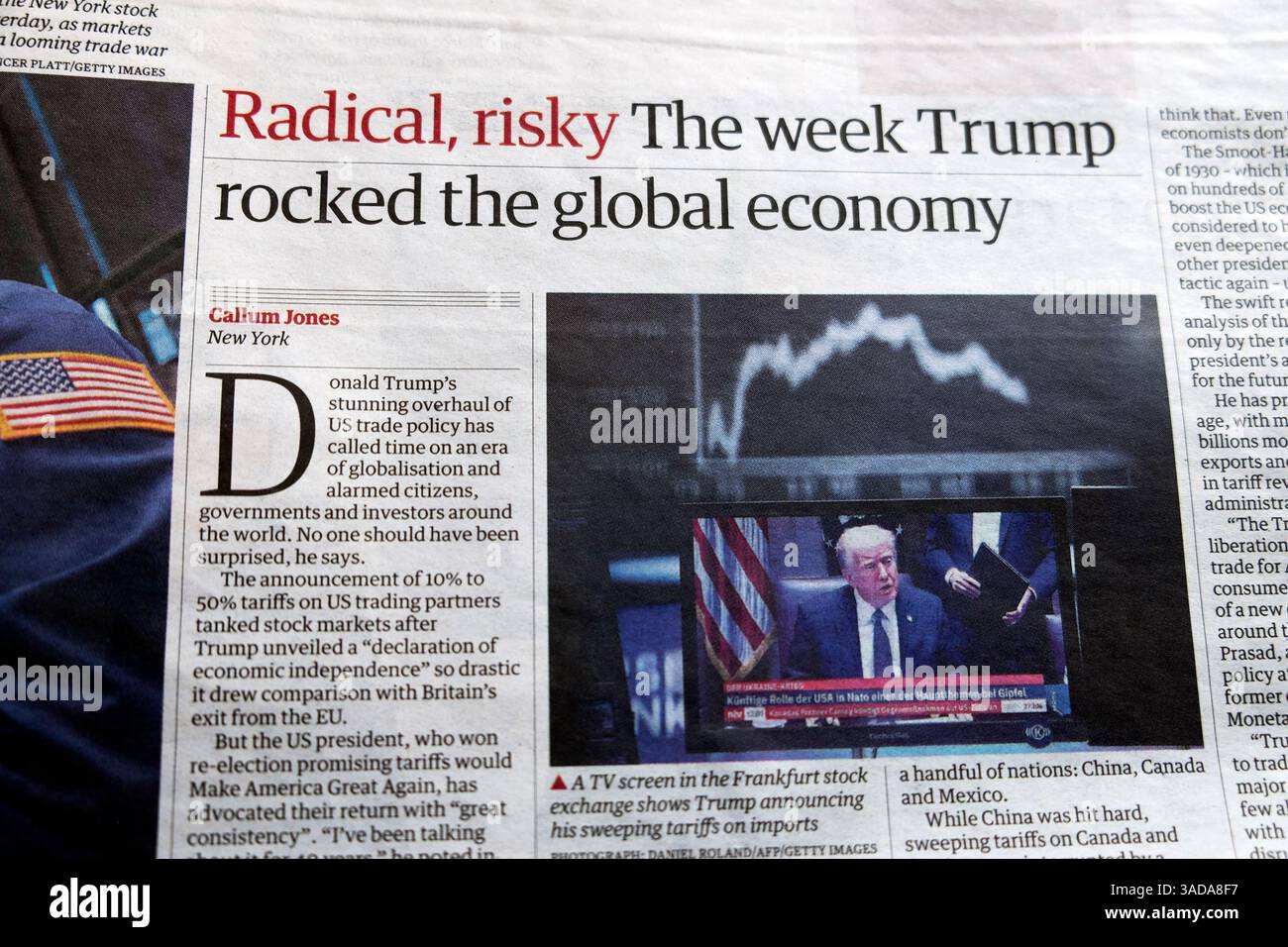 'Radical risky The week Trump rocked the global economy' Guardian ...
