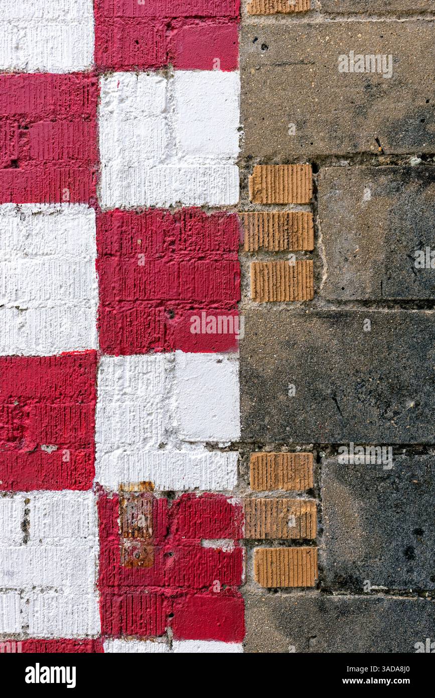 Abstract brick patterns in downtown Brevard, North Carolina, USA Stock ...