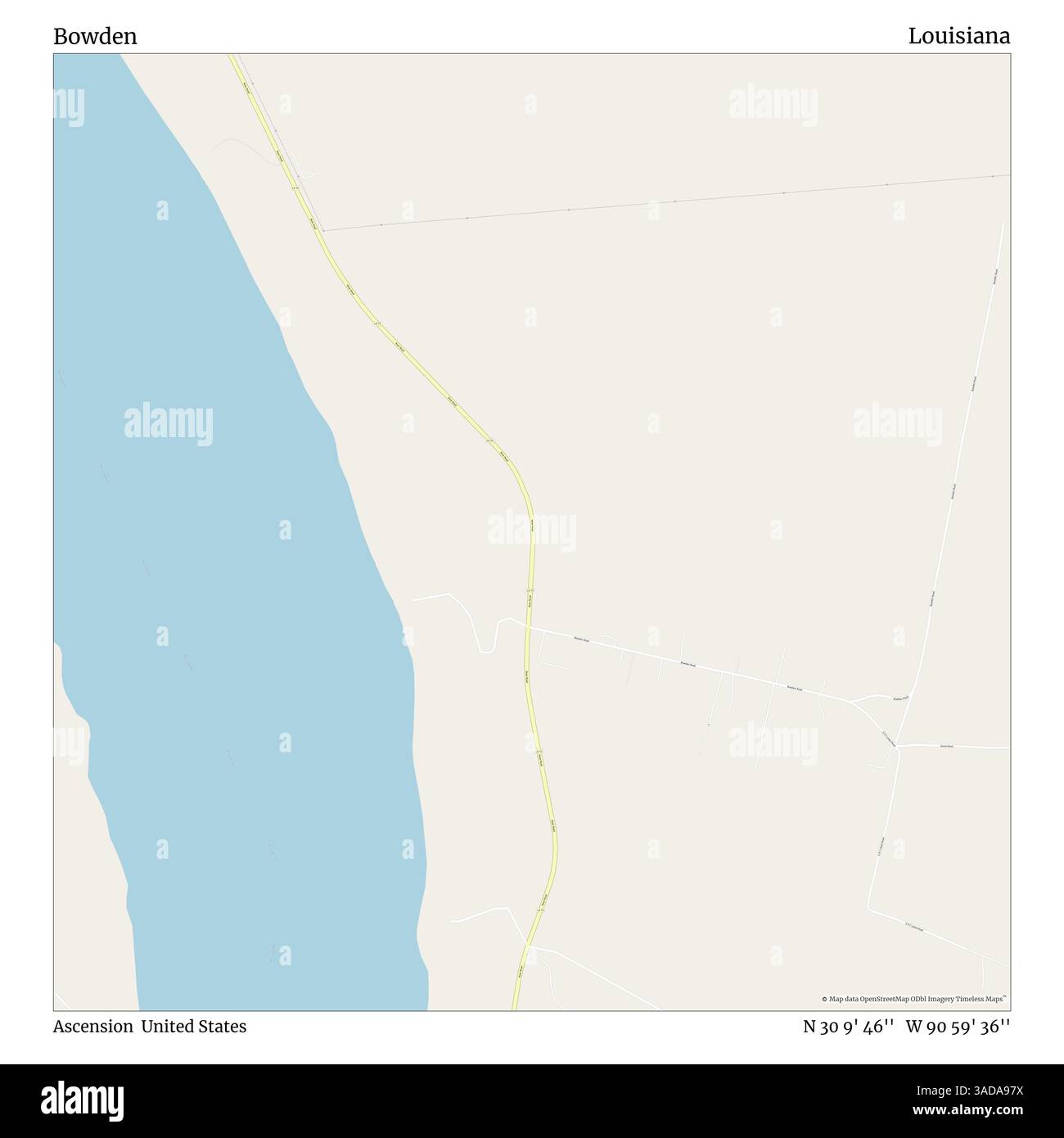 Bowden, Ascension, United States, Louisiana, N 30 9' 46'', W 90 59' 36 ...