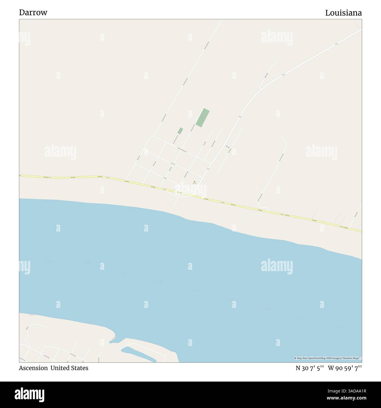 Map of darrow louisiana hi-res stock photography and images - Alamy