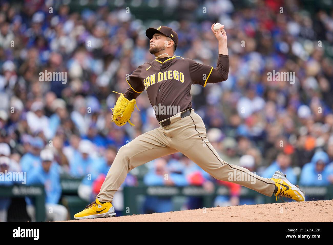 San Diego Padres pitcher Omar Cruz (60) throws during the fourth inning ...