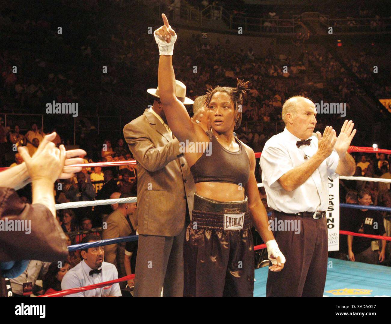 Boxer ANN WOLFE of Austin, Texas, beat Valerie Mahfood of Beaumont ...
