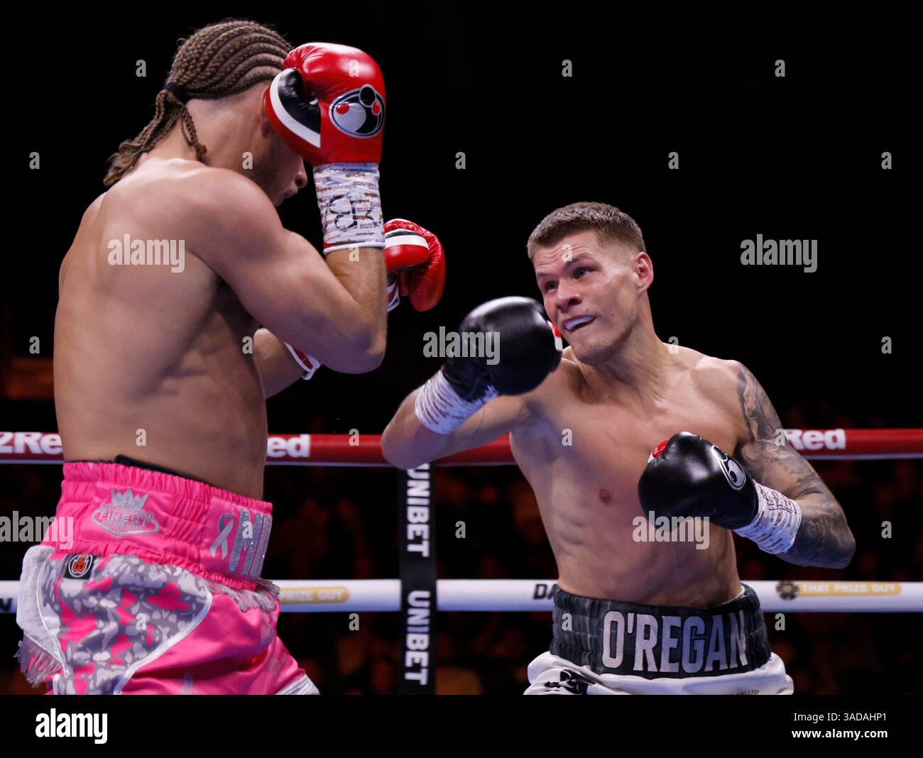 Cory O'Regan (right) in action against Jack Rafferty (left) for the ...