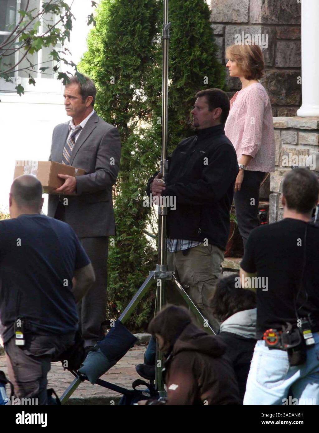 New York State.Mel Gilson Jodie Foster.on the set of The Beaver in ...