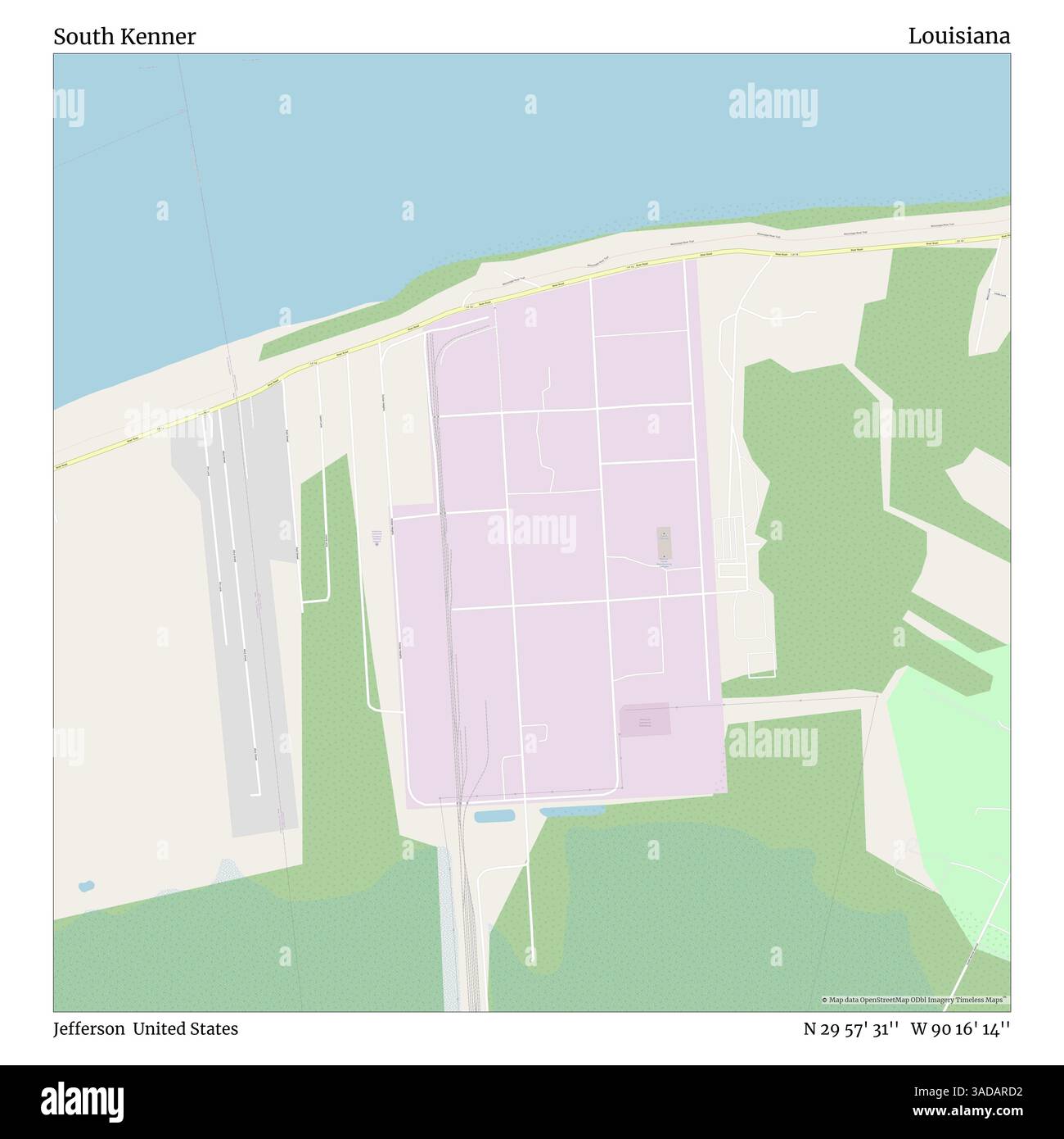 South Kenner, Jefferson, United States, Louisiana, N 29 57' 31'', W 90 ...