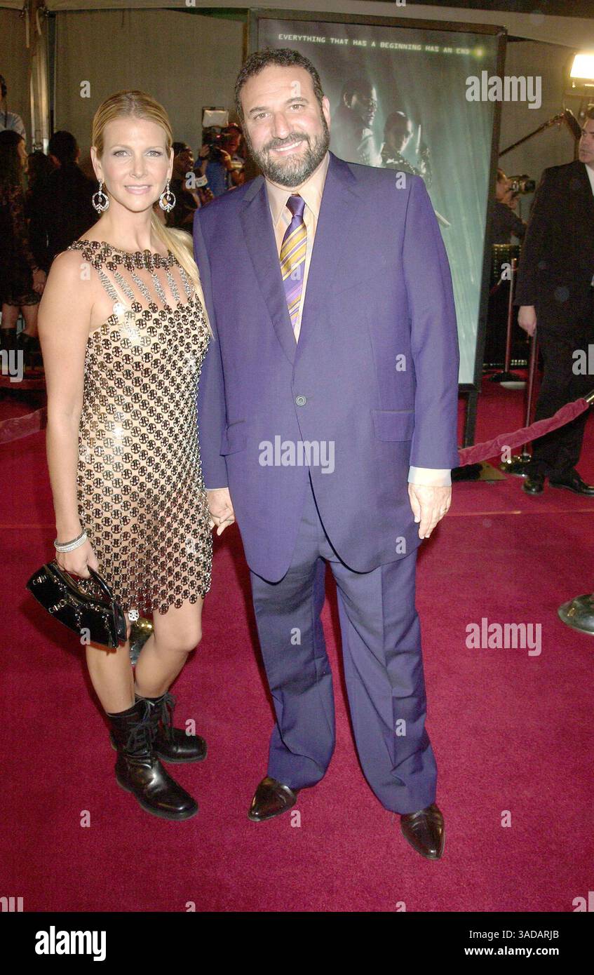 Oct 27, 2003; Los Angeles, CA, USA; Producer JOEL SILVER and KARYN ...