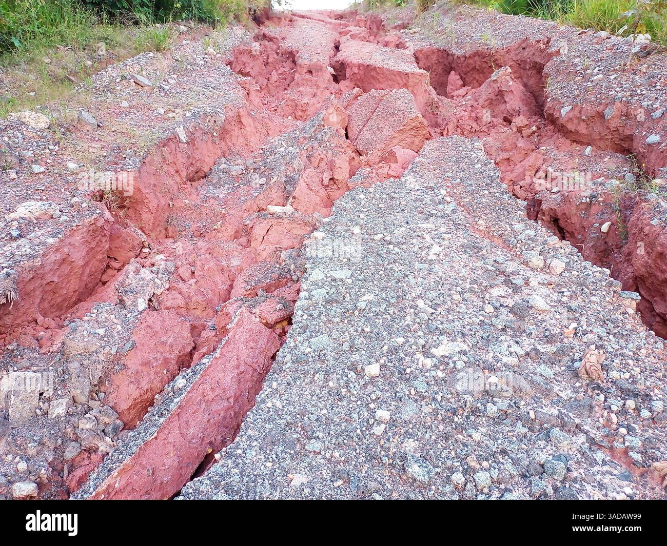 Soil erosion caused by clearing of forest cover, Sao Paulo, Brazil ...