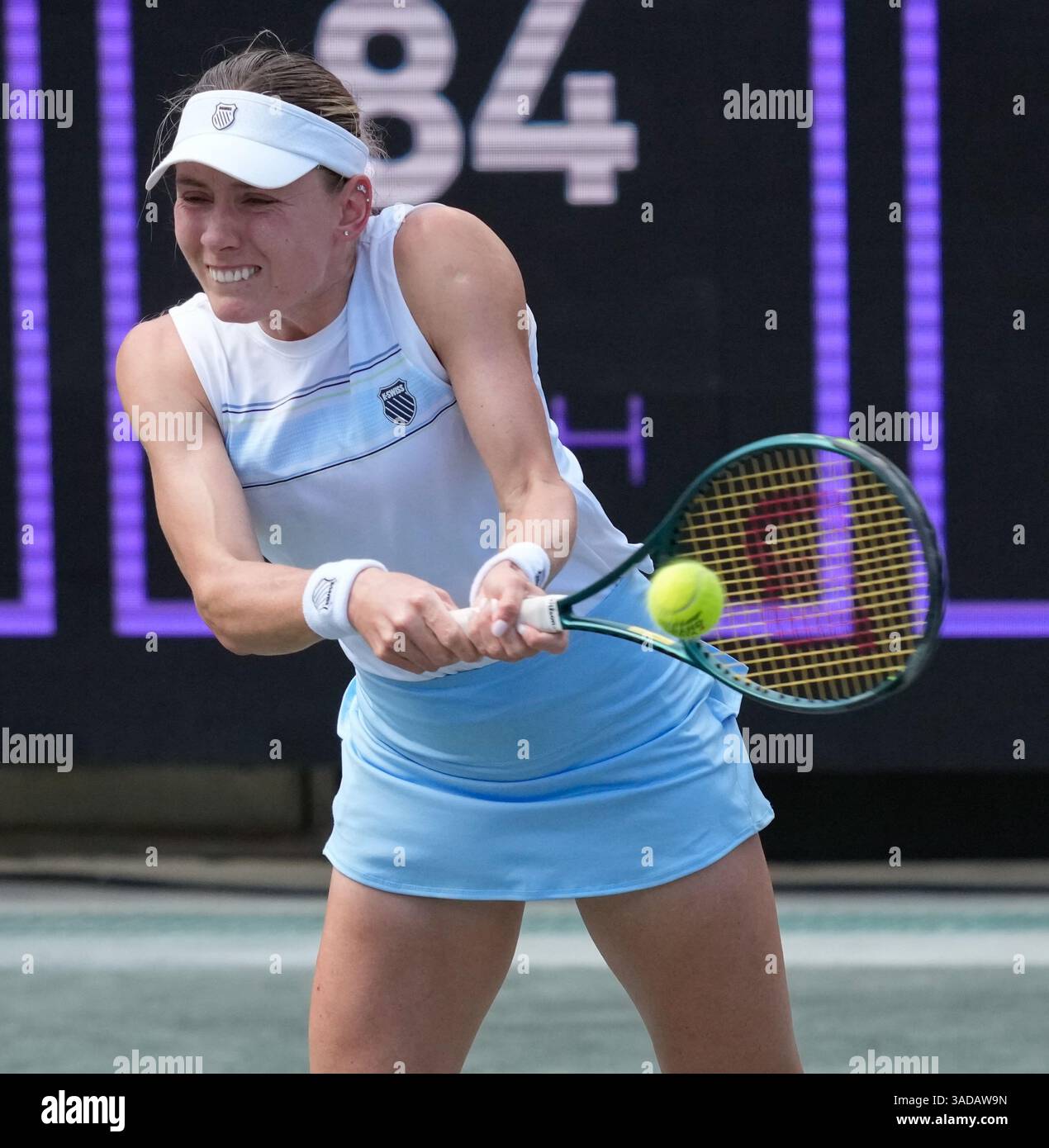 April 5, 2025: Ekaterina Alexandrova (RUS) loses to Jessica Pegula (USA ...