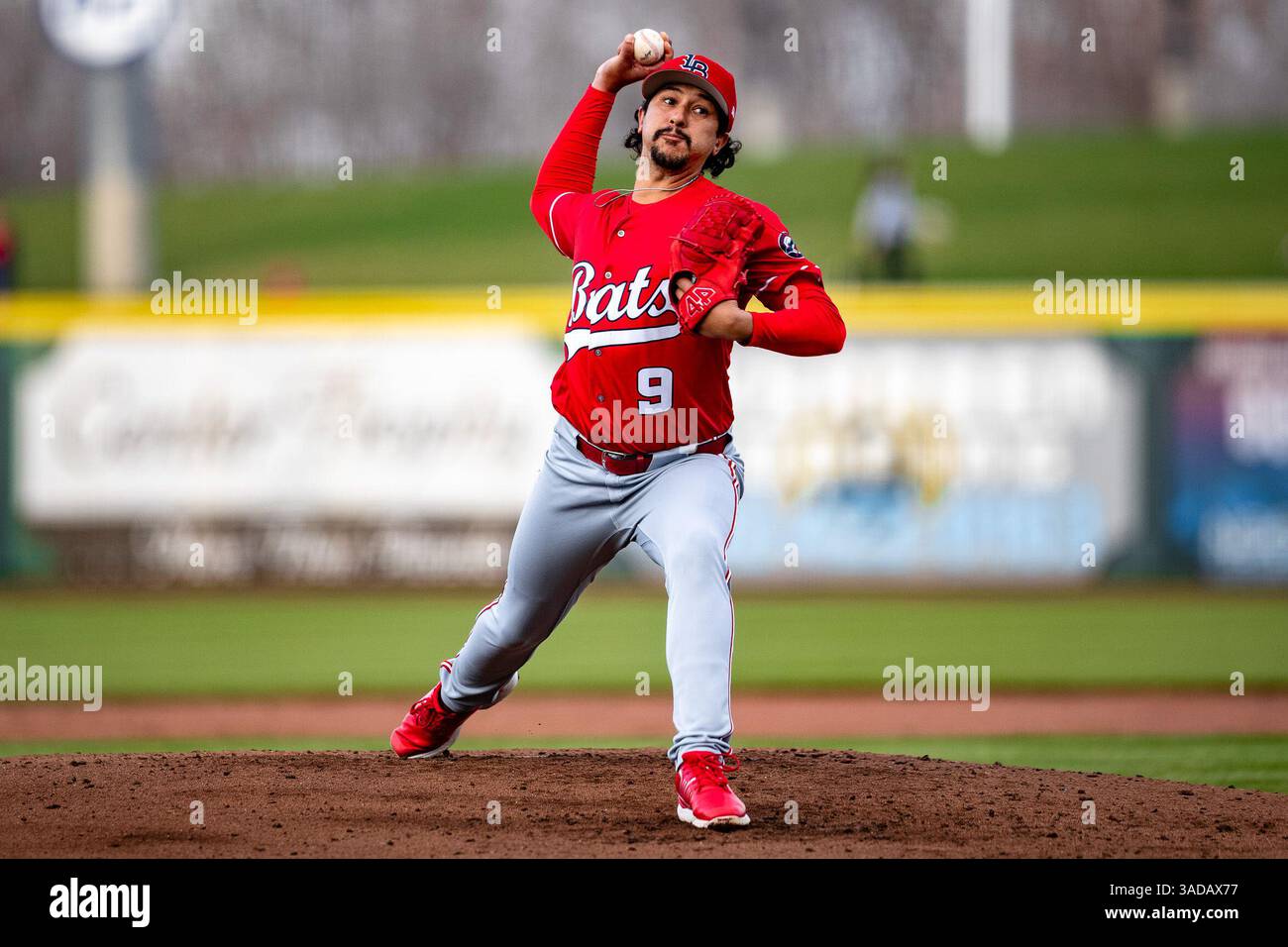 Omaha, NE U.S. 03rd Apr, 2025. Louisville Bats starting pitcher Randy ...