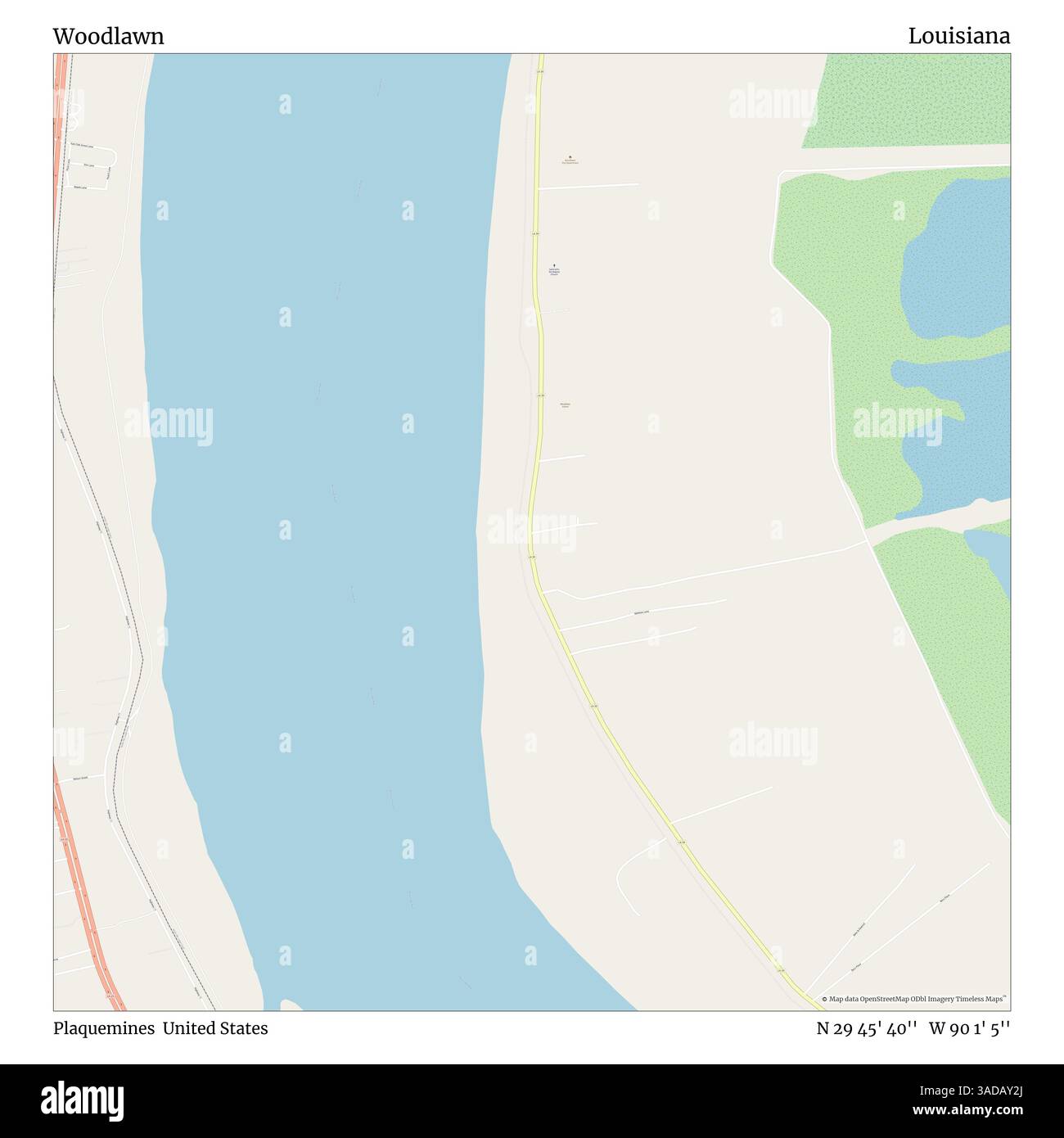 Woodlawn, Plaquemines, United States, Louisiana, N 29 45' 40'', W 90 1 ...