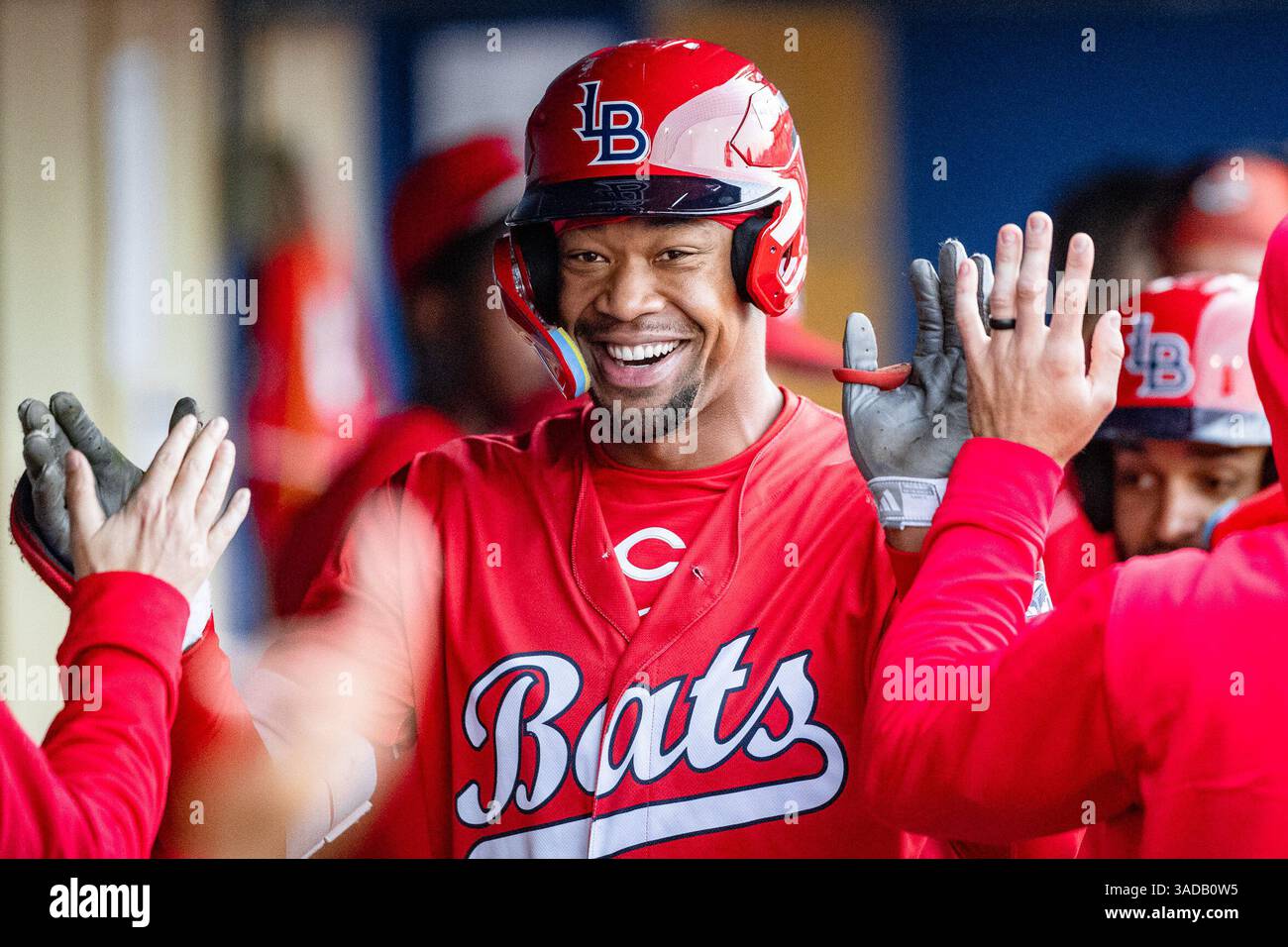 Omaha, NE U.S. 03rd Apr, 2025. Louisville Bats Will Benson (30 ...