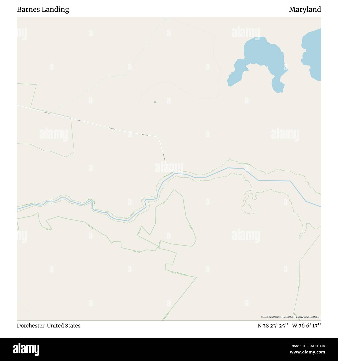 Barnes Landing, Dorchester, United States, Maryland, N 38 23' 25'', W ...