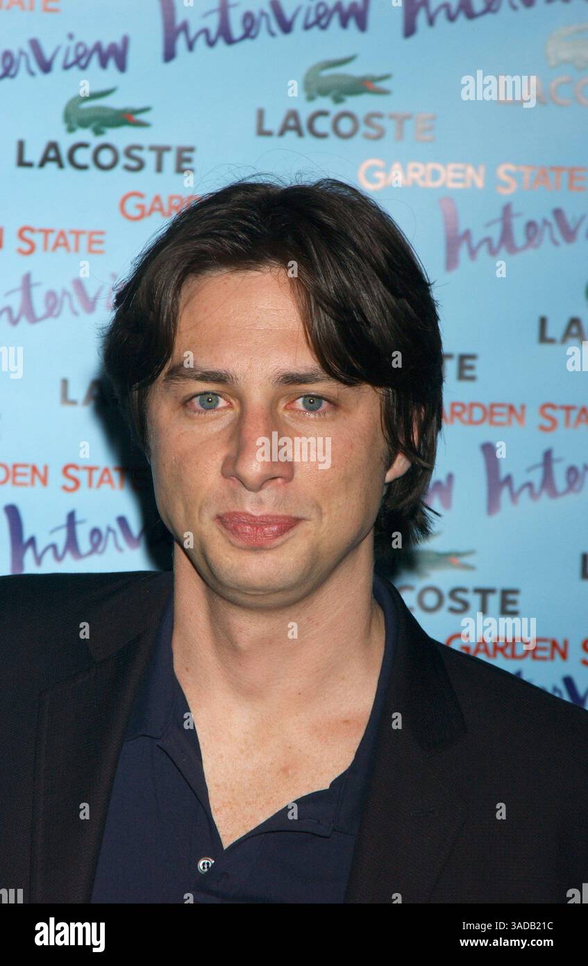 Jul 28, 2004; New York, NY, USA; ZACH BRAFF at the New York Premiere of ...