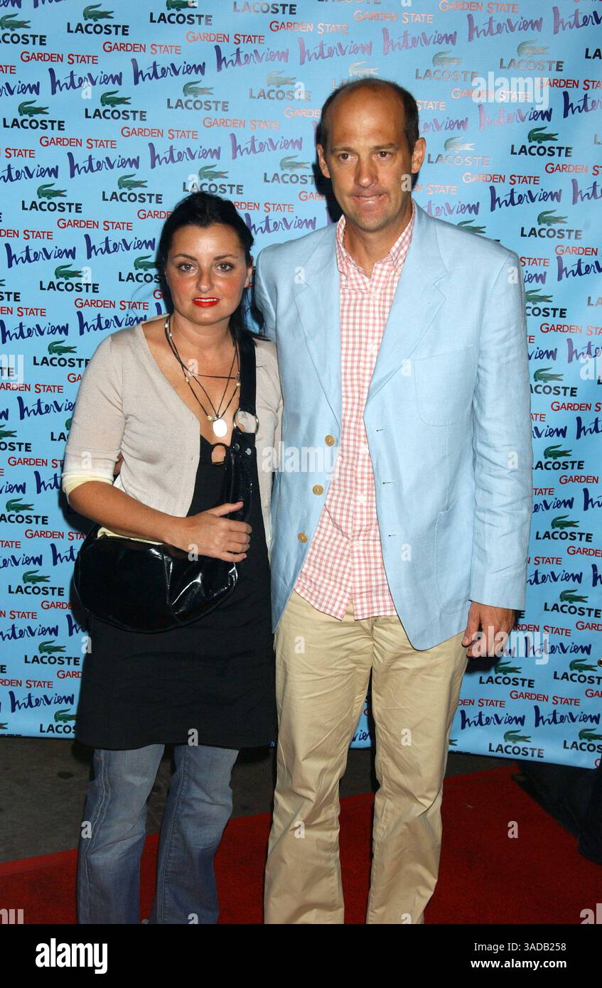 Jul 28, 2004; New York, NY, USA; ANTHONY EDWARDS with wife JEANINE ...