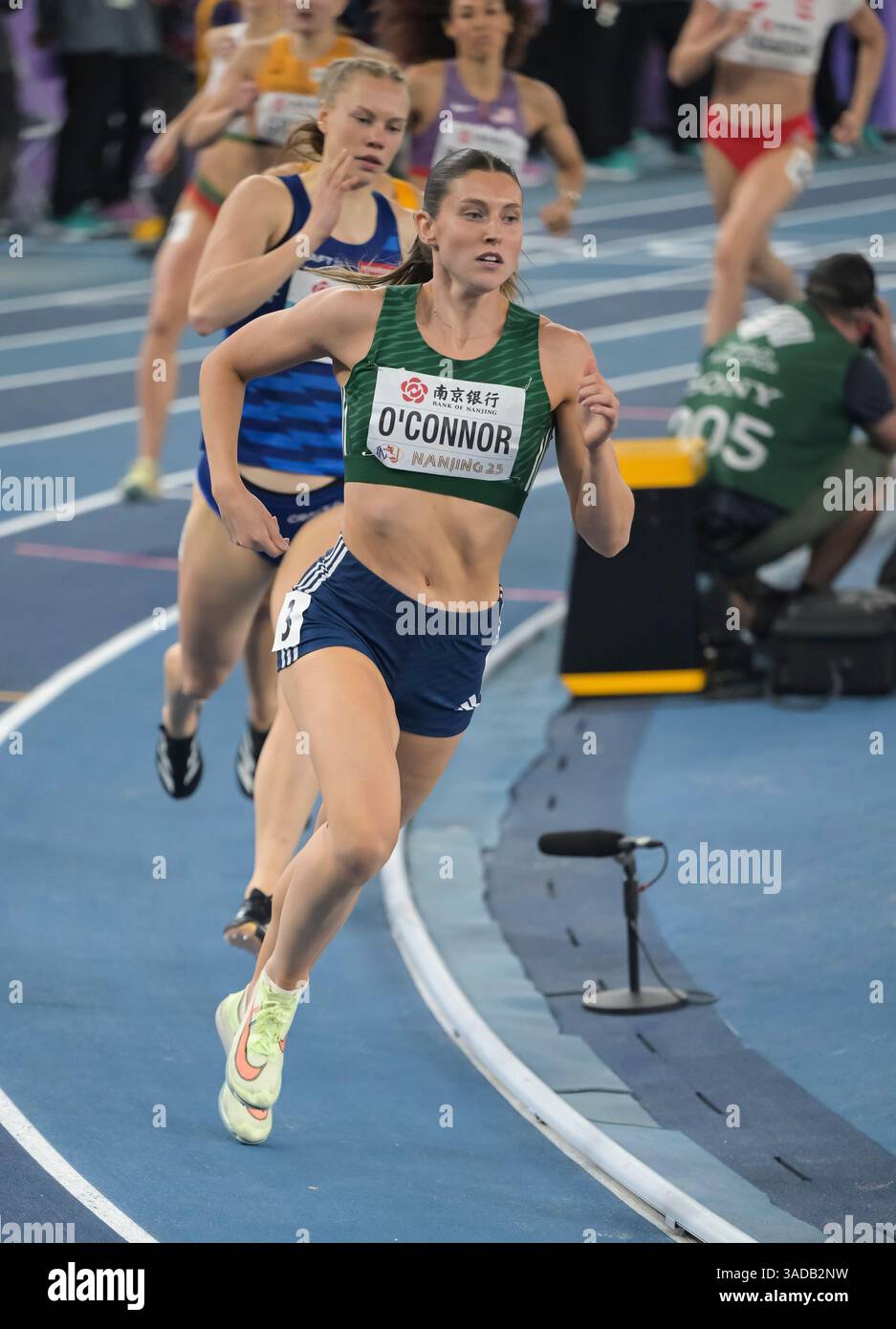 Kate O'Connor of Ireland competing in the 800m pentathlon at the World Athletics Indoor ...