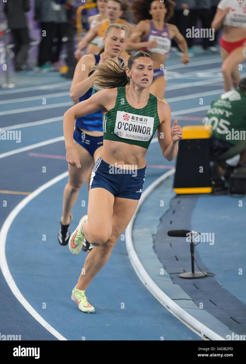 Kate O'Connor of Ireland competing in the 800m pentathlon at the World ...