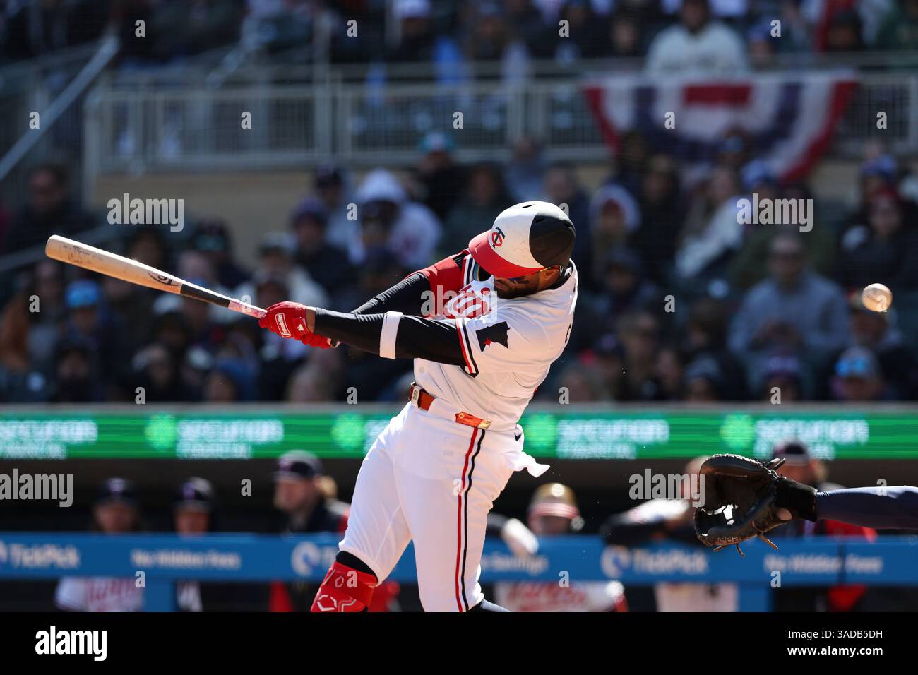 Minnesota Twins' Willi Castro swings at pitch during the fourth inning ...