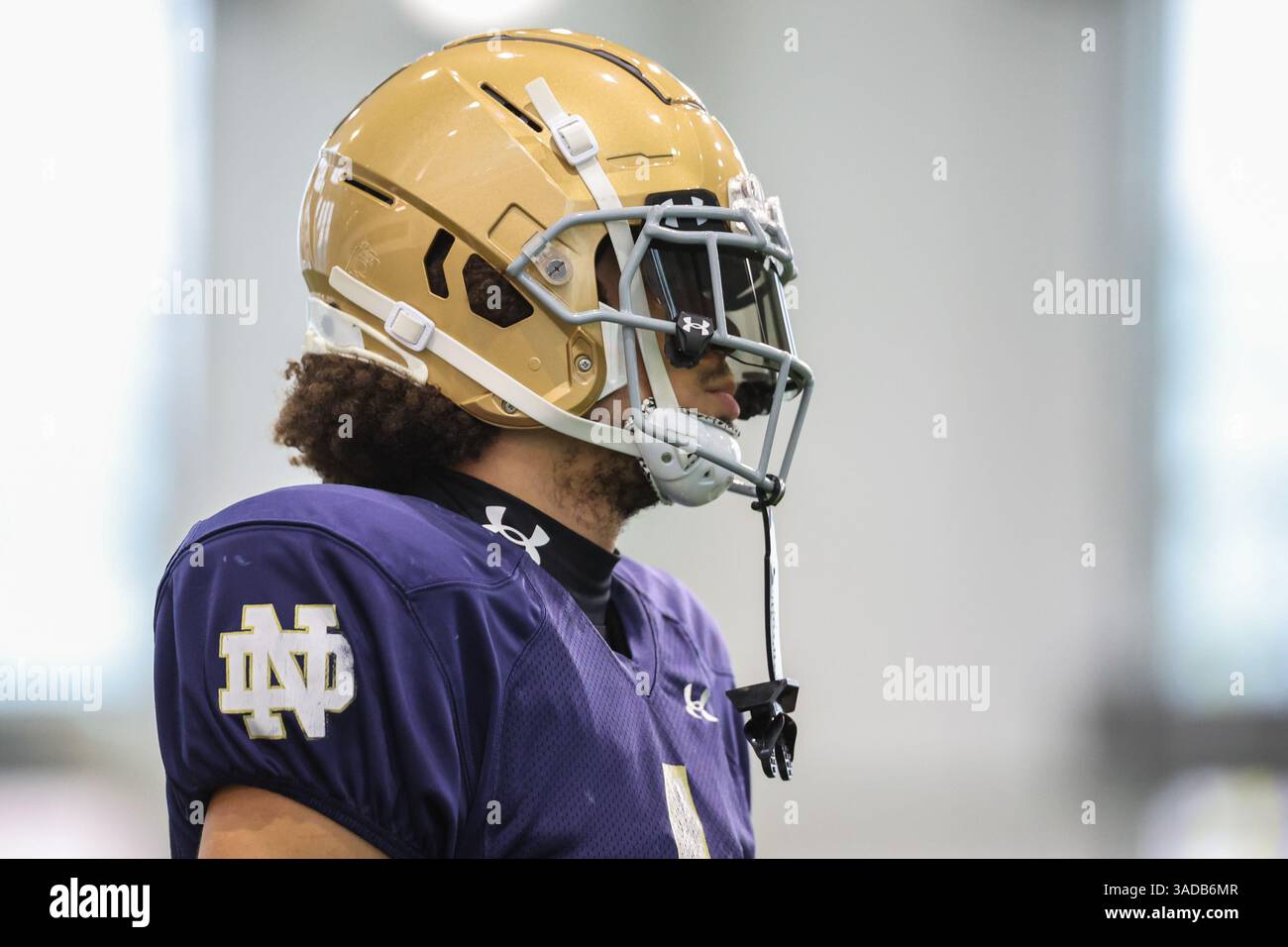 South Bend, Indiana, USA. 05th Apr, 2025. Notre Dame wide receiver ...