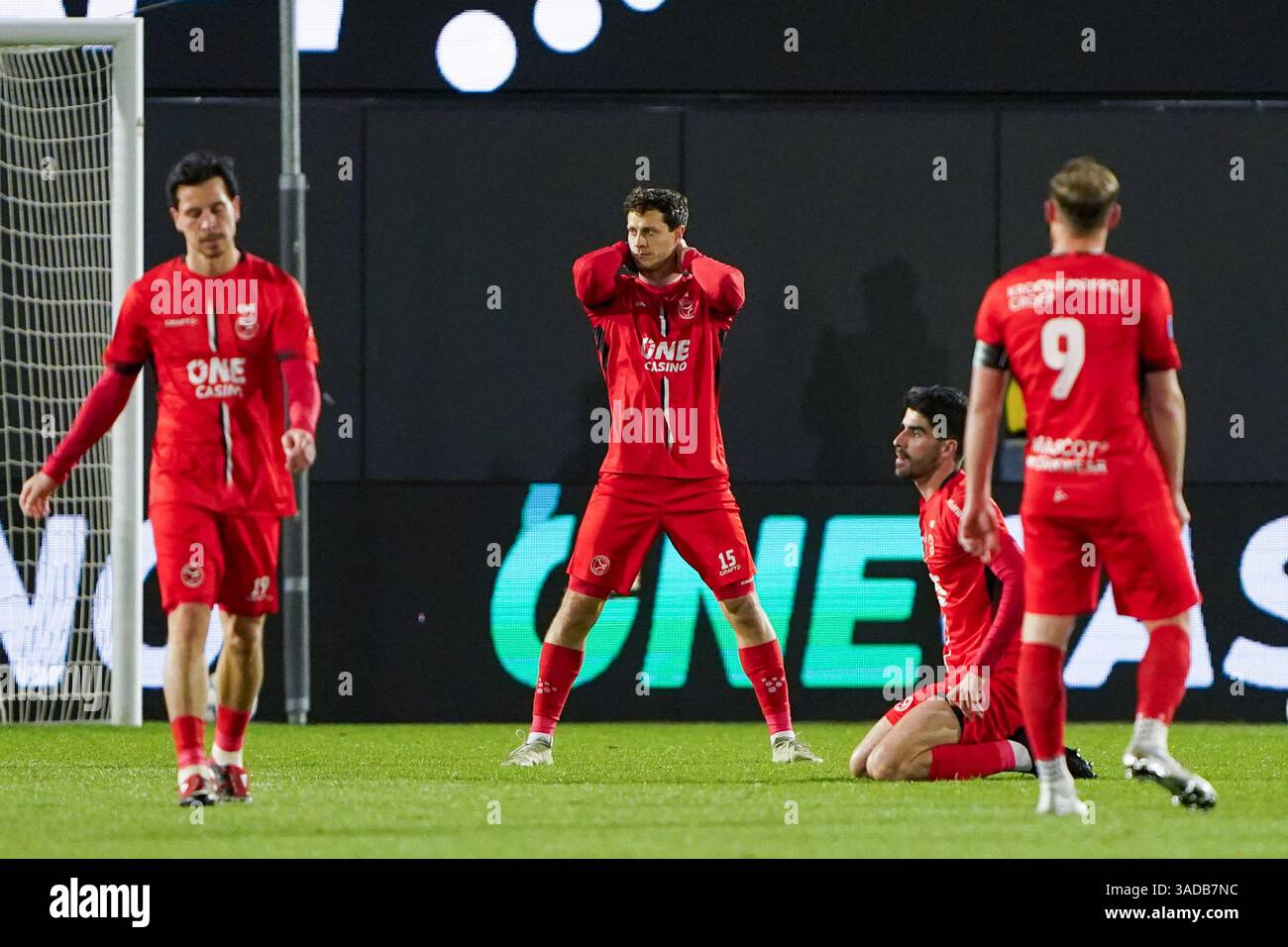 ALMERE, NETHERLANDS - APRIL 5: James Lawrence of Almere City FC looks ...