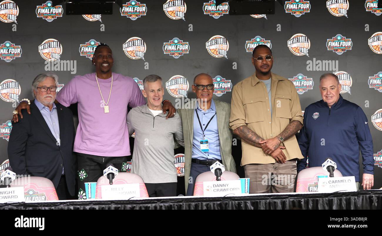 San Antonio, United States. 05th Apr, 2025. (L-R) Micky Arison, Dwight ...
