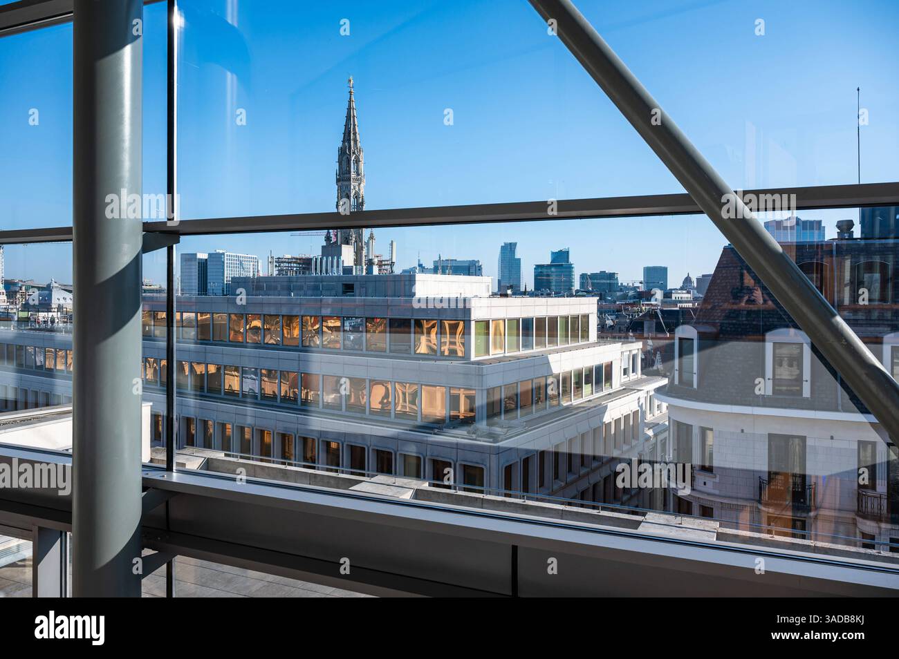 View over the Brussels skyline, taken from the Brussels Regional ...