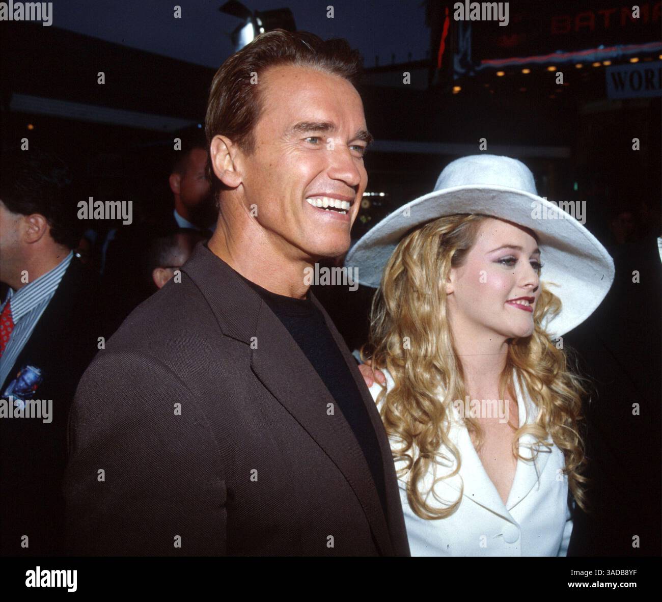 Jun 11, 1997; Los Angeles, CA, USA; Actors ARNOLD SCHWARZENEGGAR and ...