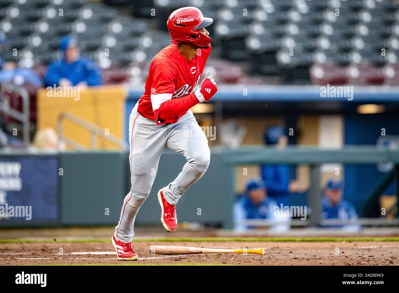 April 03, 2025 - Omaha, NE U.S. - Louisville Bats Will Benson (30 ...