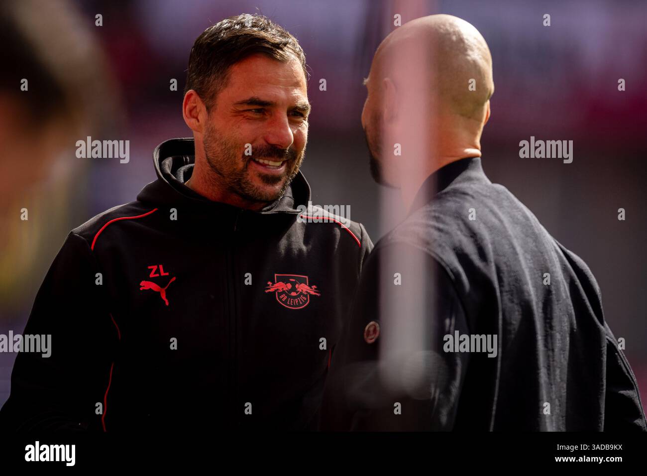 Leipzig, Germany. 05th Apr, 2025. Head coach Zsolt Low of RB Leipzig ...