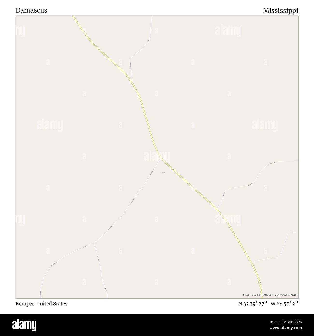 Damascus, Kemper, United States, Mississippi, N 32 39' 27'', W 88 50' 2 ...