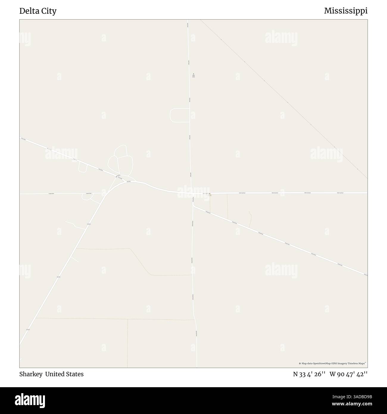 Delta City, Sharkey, United States, Mississippi, N 33 4' 26'', W 90 47 ...