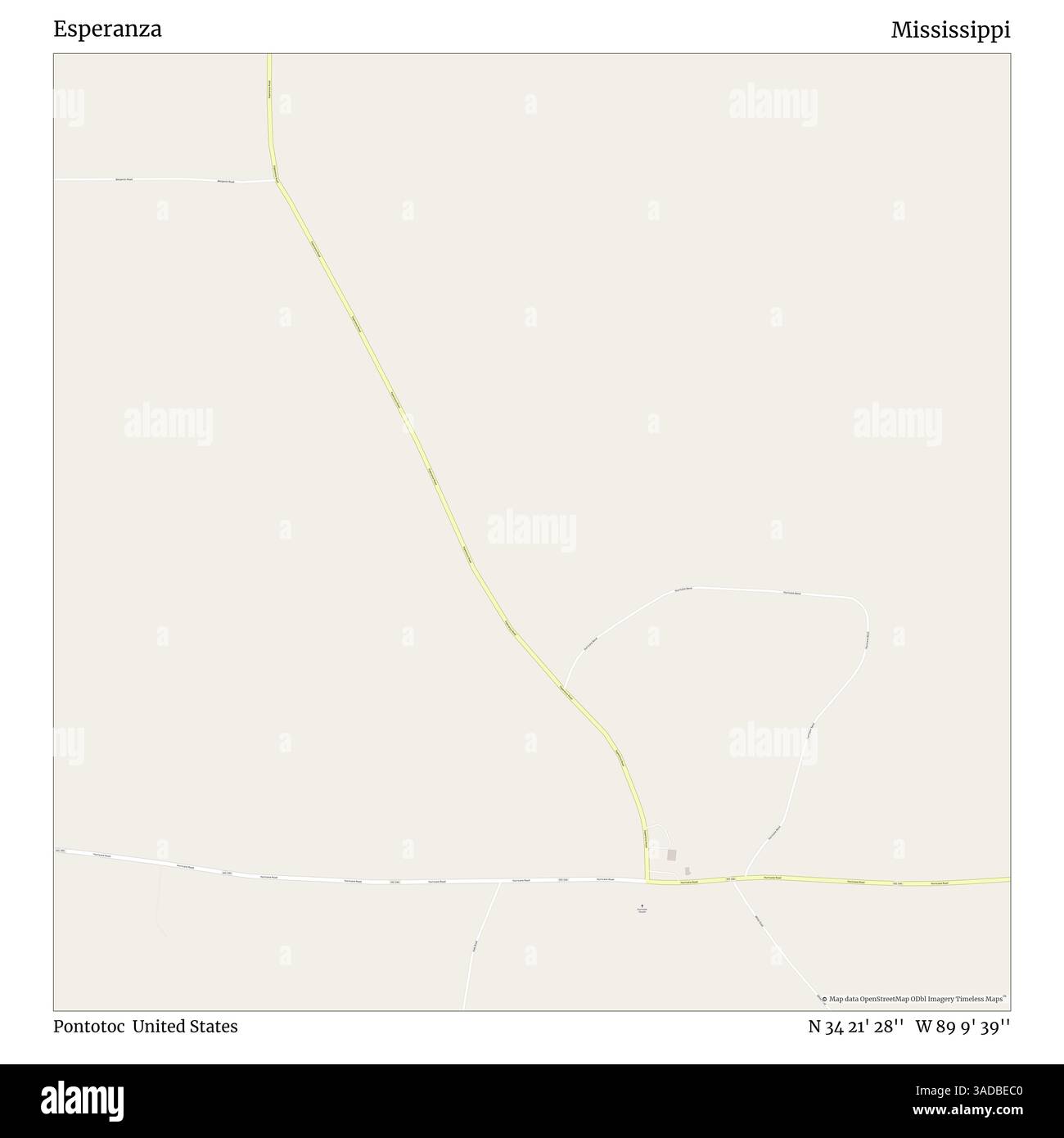 Esperanza, Pontotoc, United States, Mississippi, N 34 21' 28'', W 89 9 ...