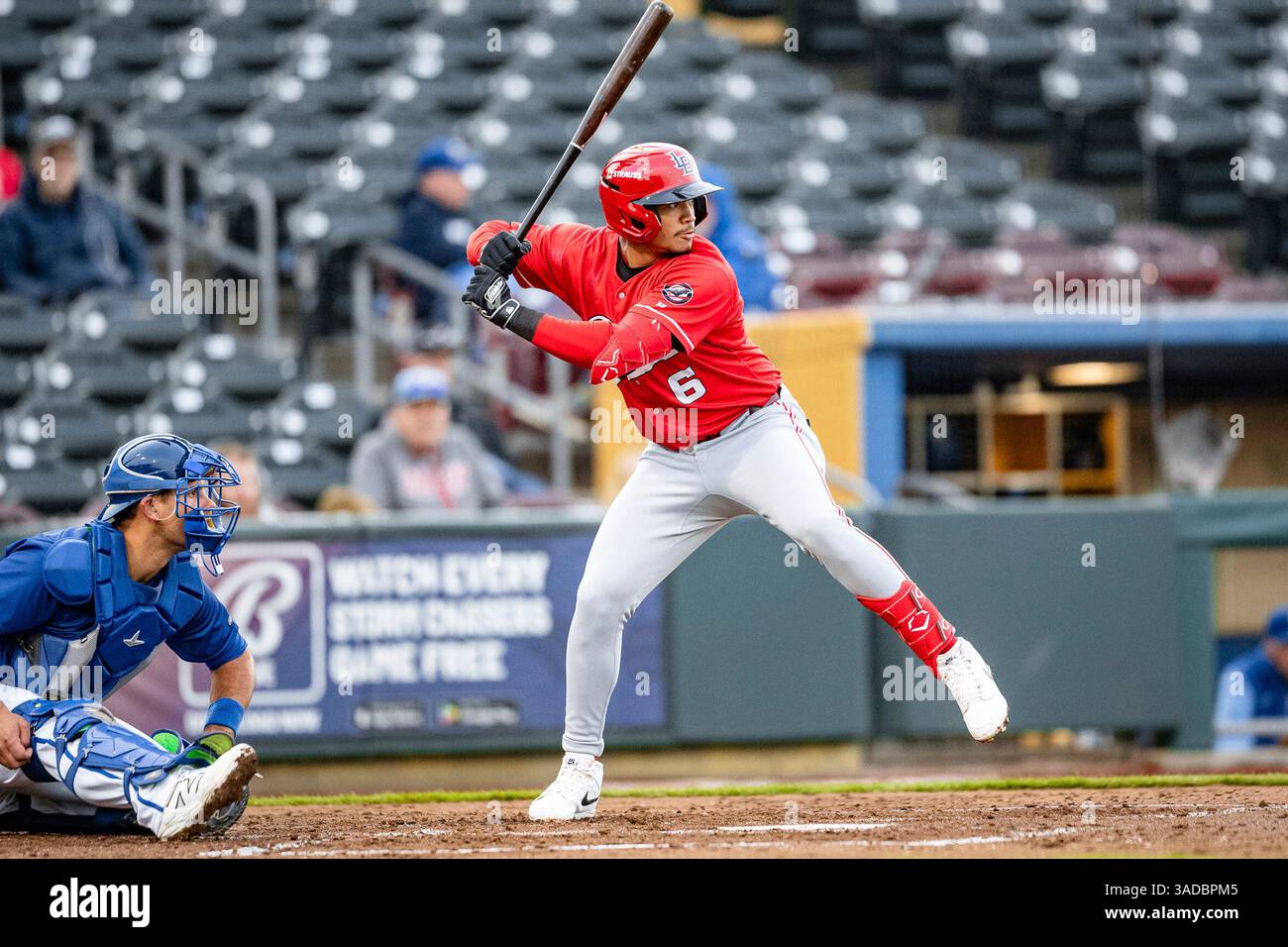April 03, 2025 - Omaha, NE U.S. - Louisville Bats Noelvi Marte (6) in ...