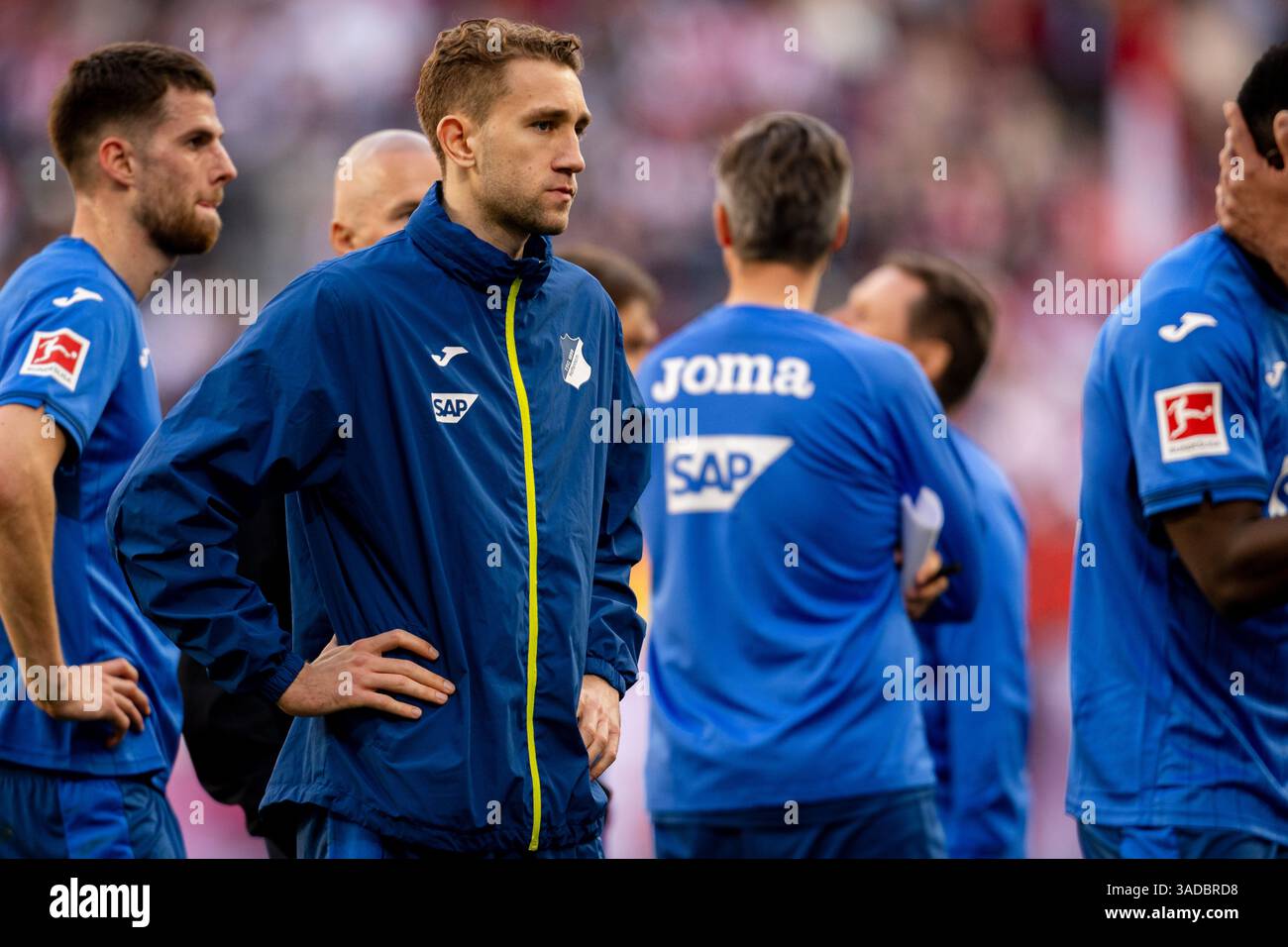 Leipzig, Germany. 05th Apr, 2025. Arthur Chaves of Hoffenheim seen ...
