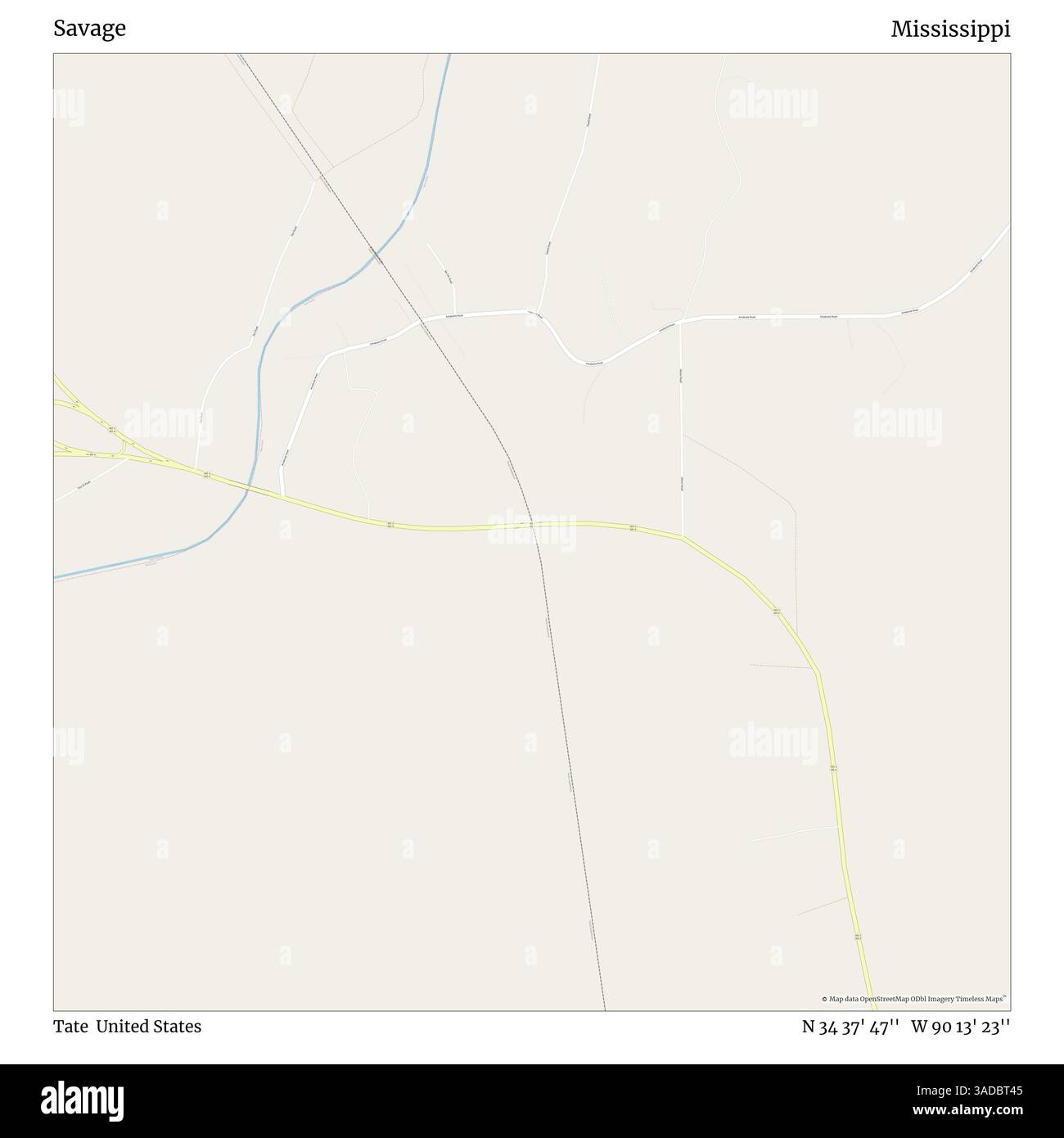 Savage, Tate, United States, Mississippi, N 34 37' 47'', W 90 13' 23 ...