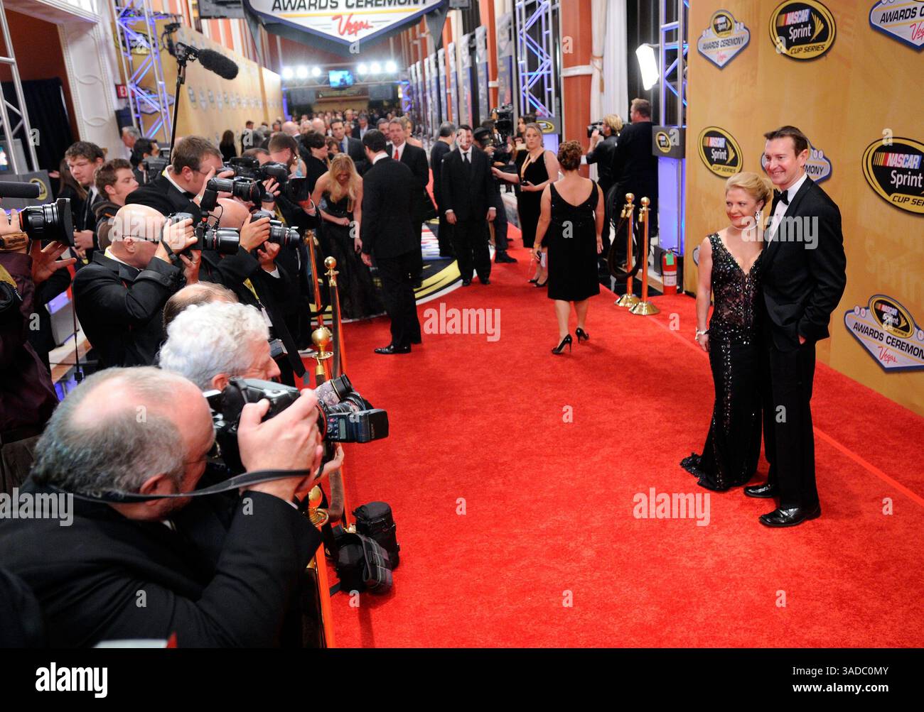 Dec. 2, 2011 - Las Vegas, Nevada, USA - Driver KURT BUSCH (R) and his ...