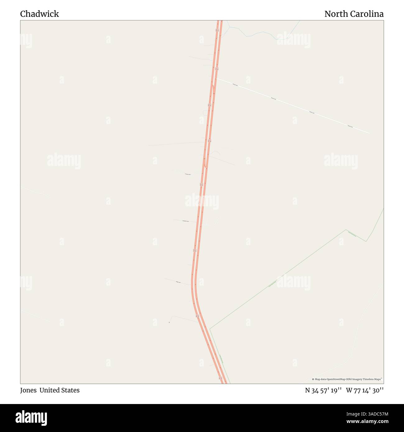Chadwick, Jones, United States, North Carolina, N 34 57' 19'', W 77 14 ...