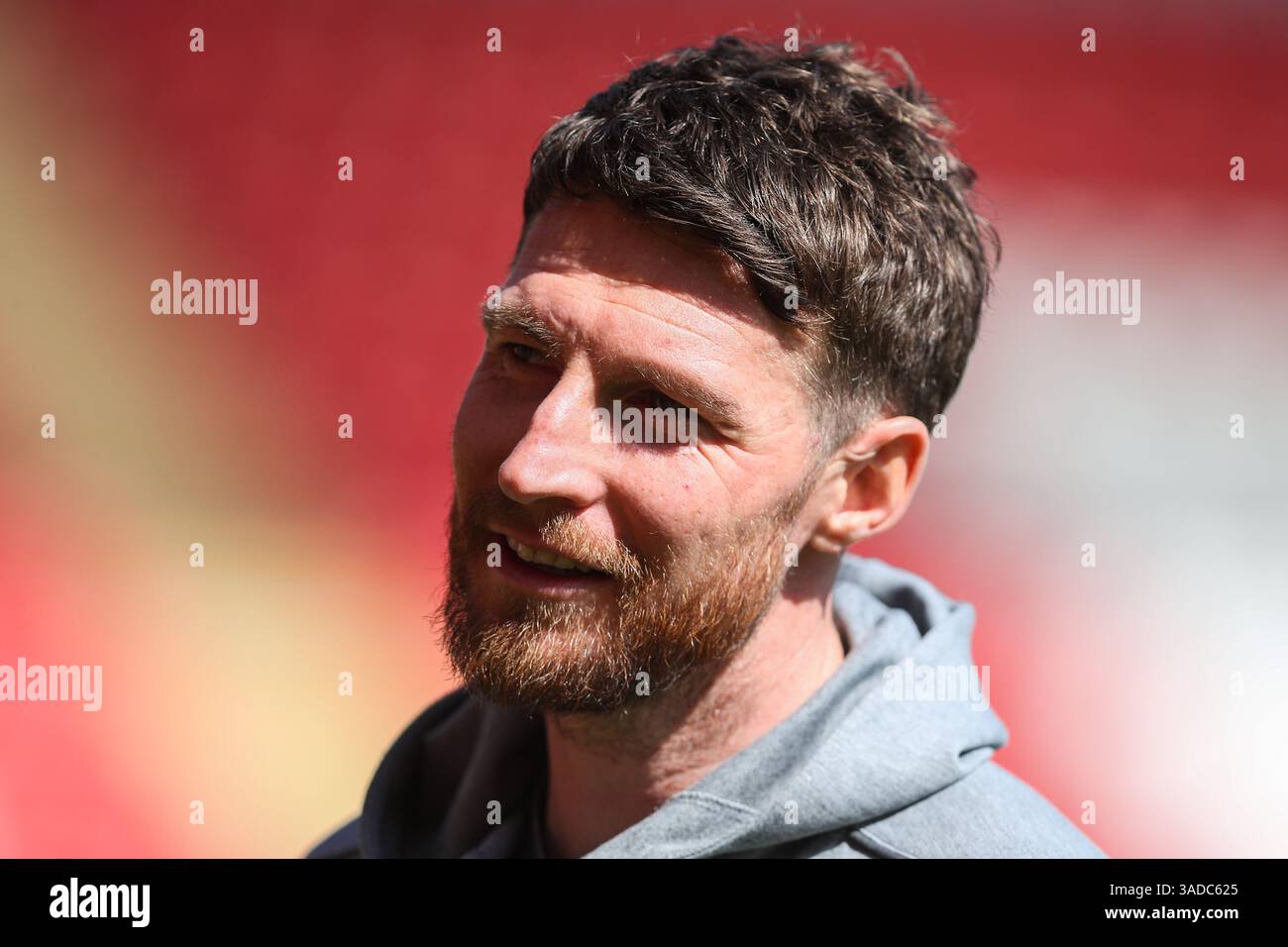 Rotherham, UK. 05th Apr, 2025. James Husband of Blackpool during the ...