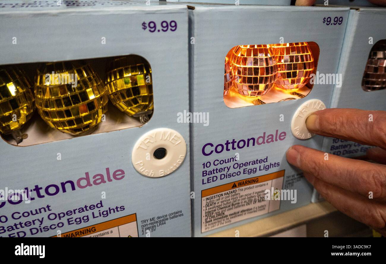 Seasonal display for spring and Easter in CVS, New York City, USA 2025 ...