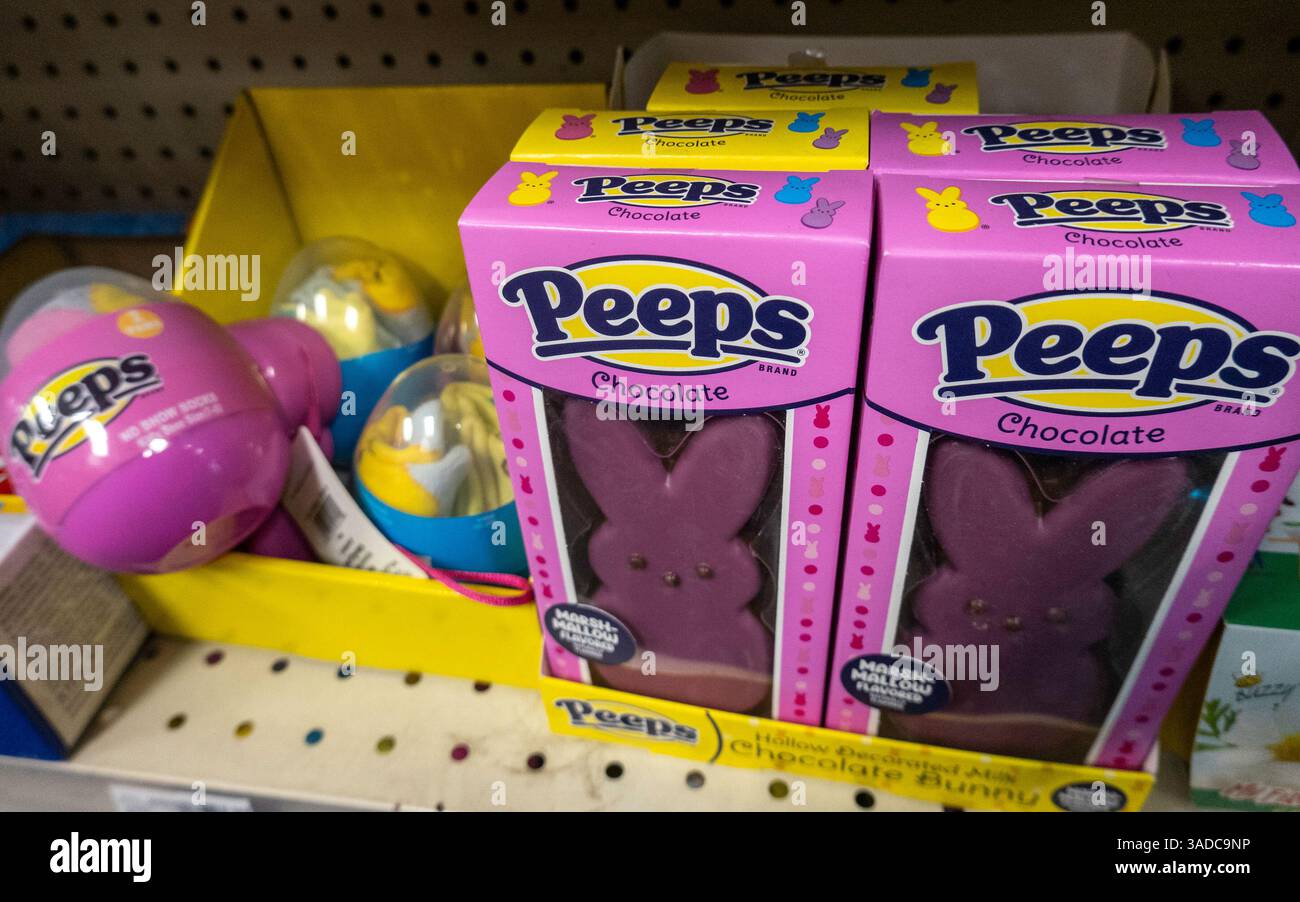 Seasonal display for spring and Easter in CVS, New York City, USA 2025 ...