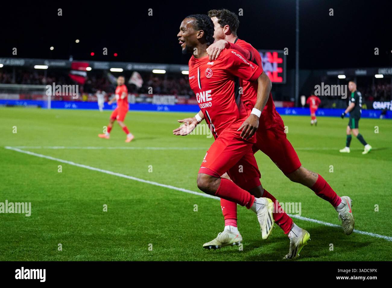 ALMERE, NETHERLANDS - APRIL 5: Junior Kadile of Almere City FC ...
