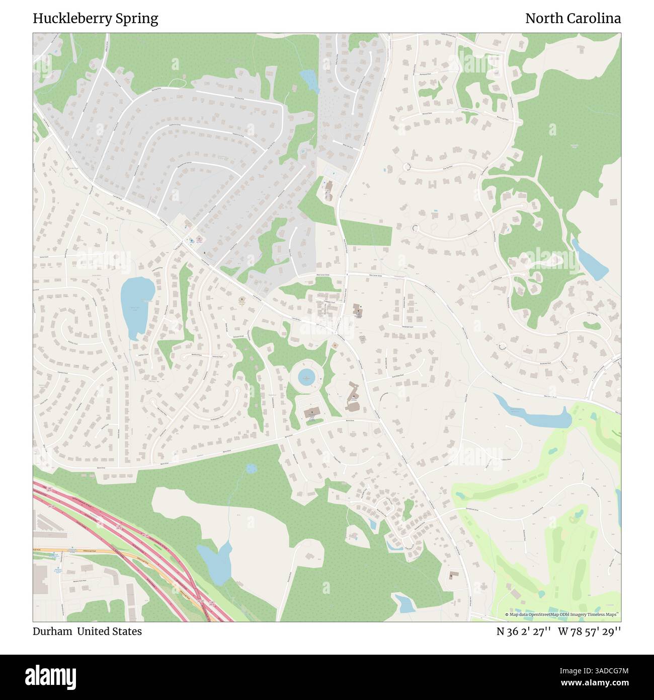 Huckleberry Spring, Durham, United States, North Carolina, N 36 2' 27 ...