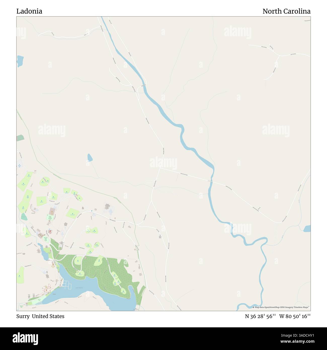 Ladonia, Surry, United States, North Carolina, N 36 28' 56'', W 80 50 ...
