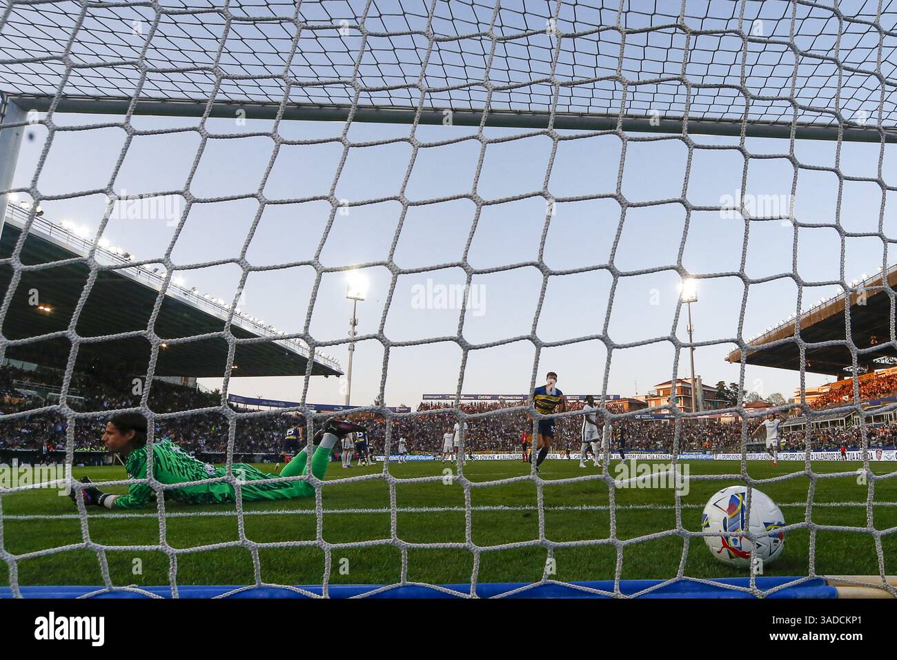 Parma, Italy. 05th Apr, 2025. Adrian Bernabe of Parma AC goal during ...