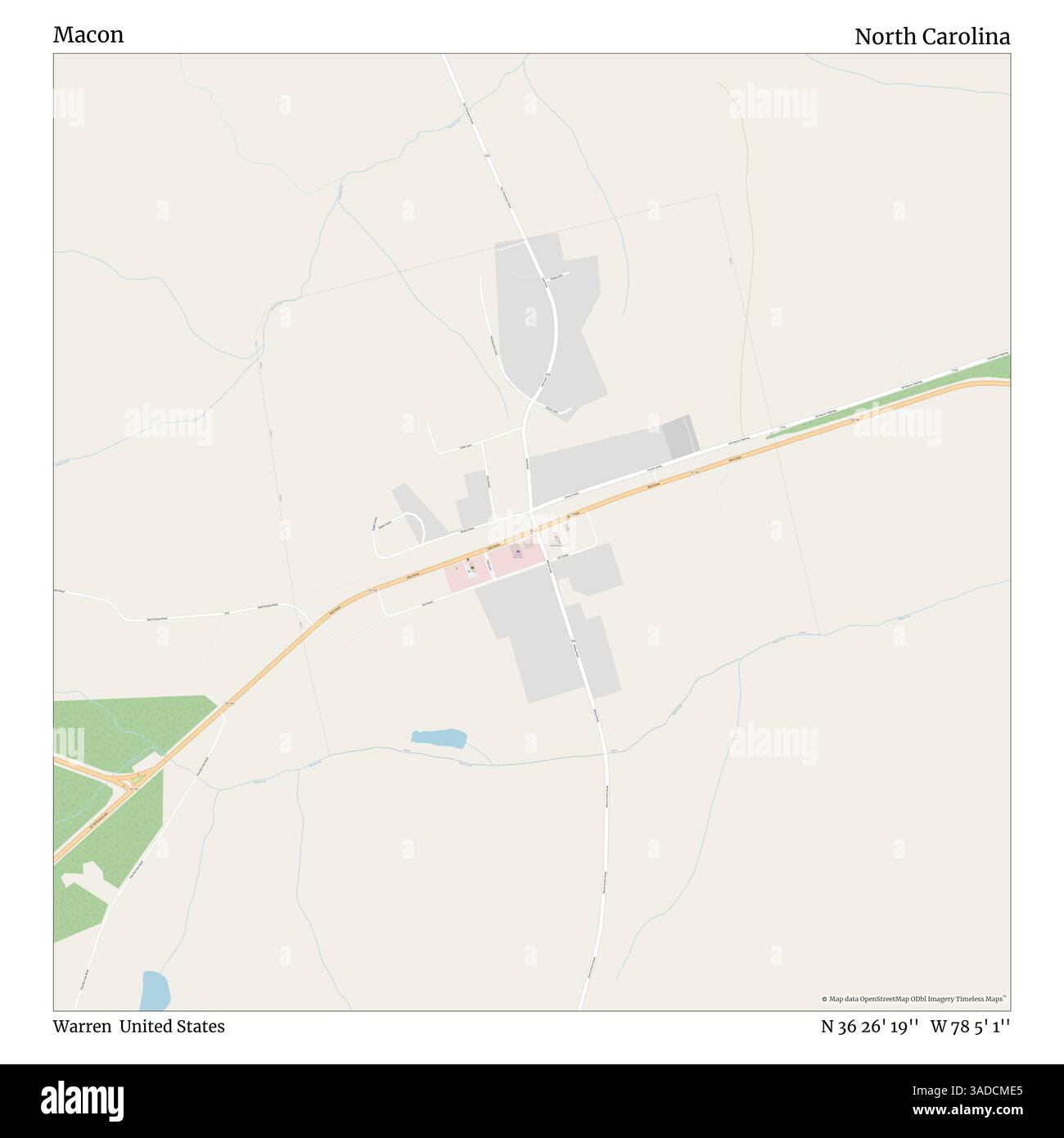 Macon, Warren, United States, North Carolina, N 36 26' 19'', W 78 5' 1 ...