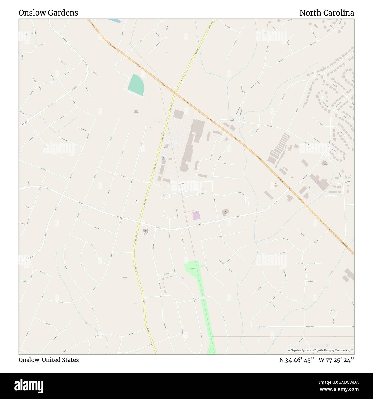 Onslow Gardens, Onslow, United States, North Carolina, N 34 46' 45'', W ...