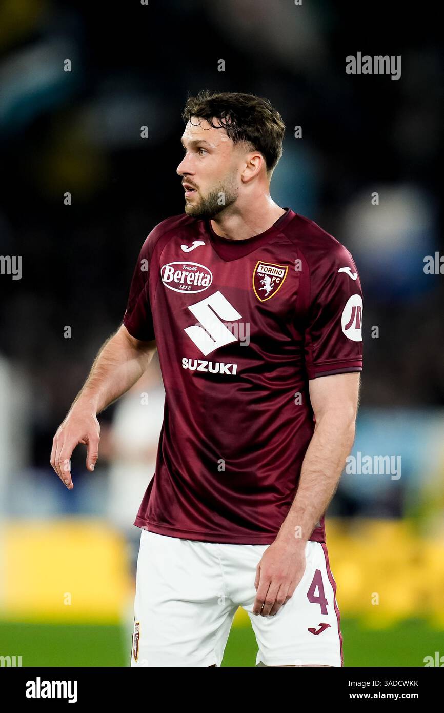 Sebastian Walukiewicz of Torino FC looks on during the Serie A Enilive ...